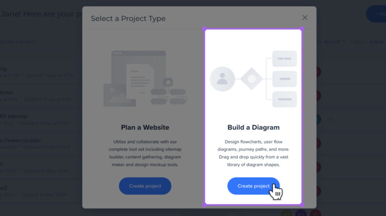 Starting a New Diagram Project: Quick Guide | Slickplan