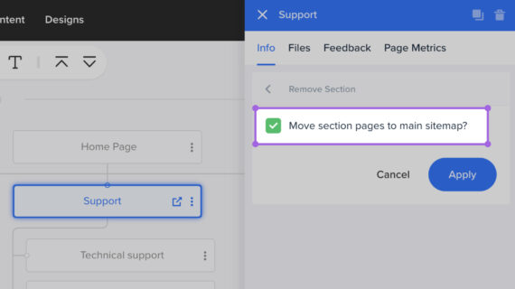 Removing Sitemap Sections | Slickplan