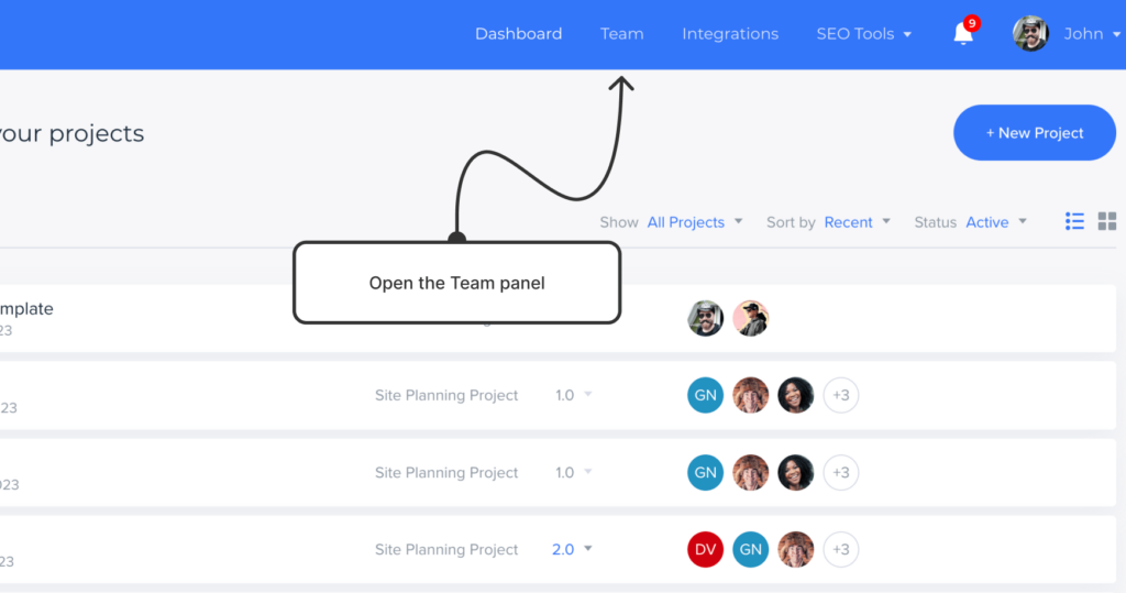 Adding a New User | Slickplan