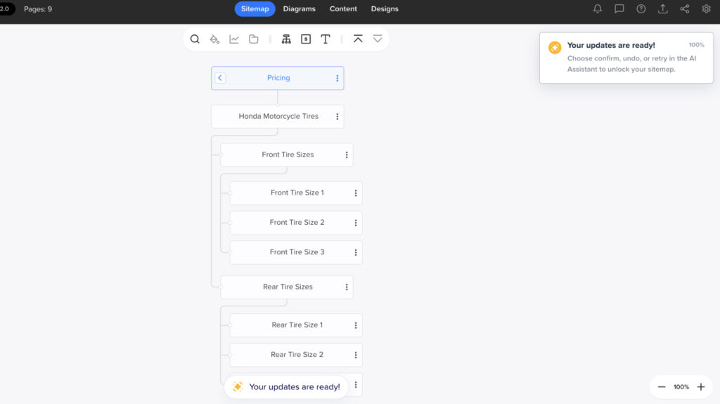 Creating Sitemap Sections | Slickplan