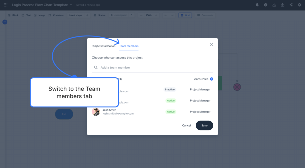 User roles & permissions | Slickplan