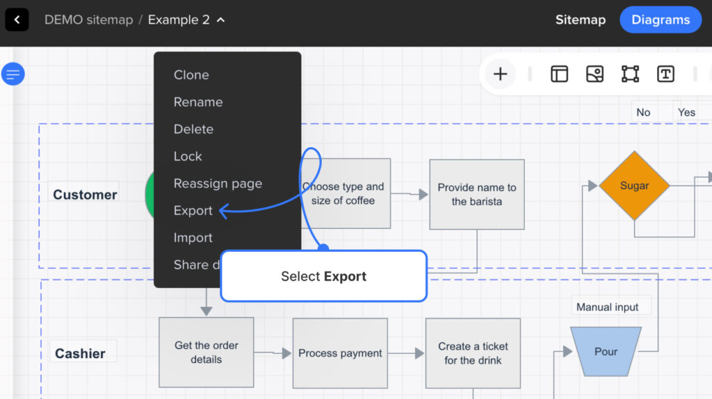 Exporting Diagrams | Slickplan
