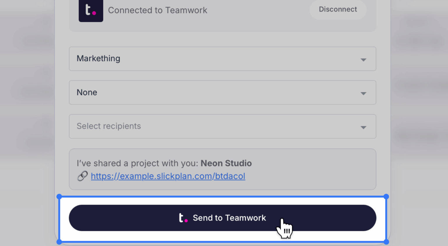 Utilizing the Teamwork Integration | Slickplan