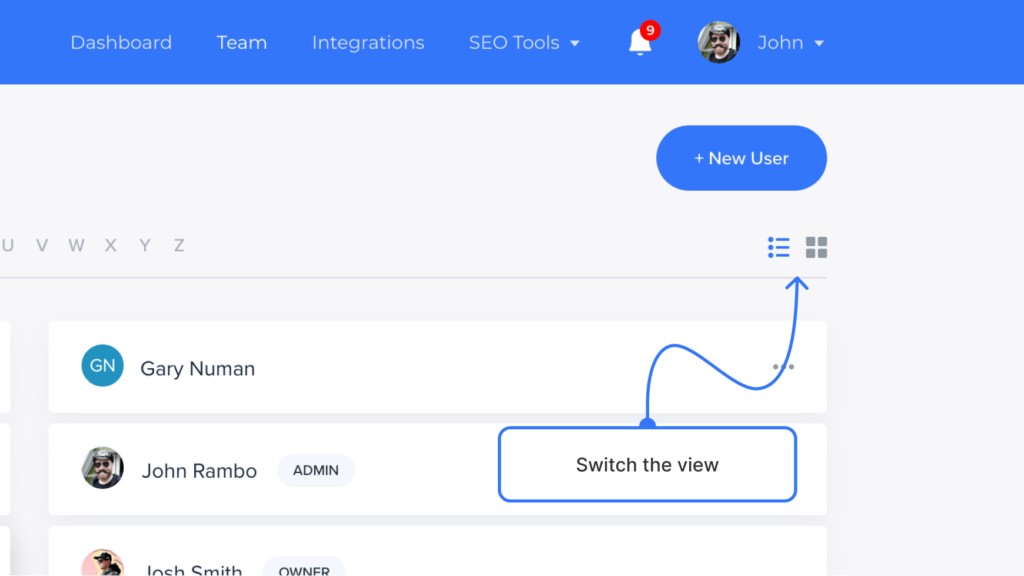 Editing User Details | Slickplan