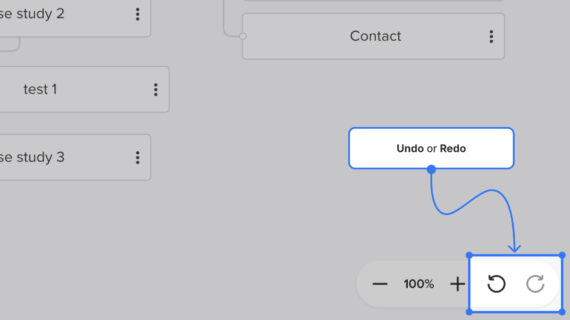 Utilizing Undo and Redo Functions Within Sitemap Builder | Slickplan