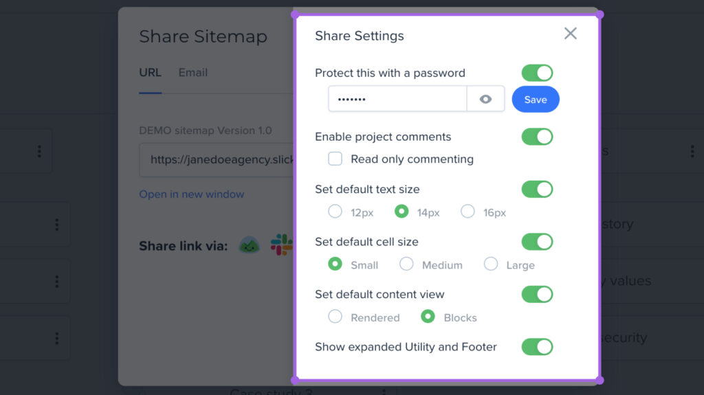 Sharing Slickplan Projects | Slickplan