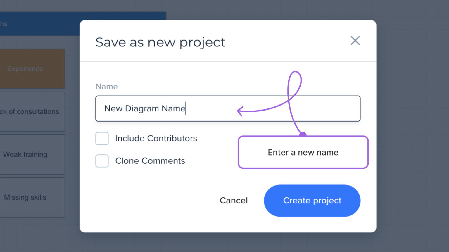 Duplicate a Diagram Project | Slickplan